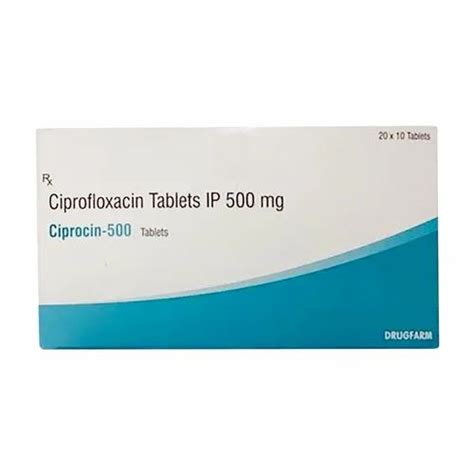 Ciprocin 500mg Ciprofloxacin Ip Tablets Packaging Size 1x10 At Rs 450