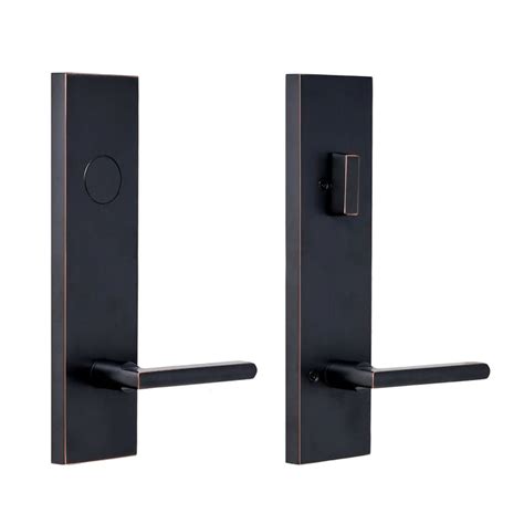 Addy Handleset With Atlas Lever Deadbolt Keyed One Side — Weslock