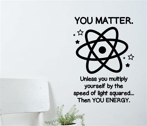 You Matter Science Classroom Wall Decal Etsy