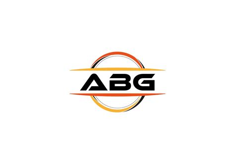 Abg Letter Royalty Mandala Shape Logo Abg Brush Art Logo Abg Logo For