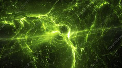 Green Glowing Plasma In Space Illustration Stock Image F0344180