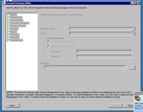 Sql Ssis Error Message With Packages Databases And Queries Spiceworks