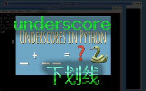 Oeasy Python056python中下划线是什么意思underscore理解声明与赋值改名字 Csdn博客