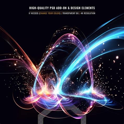 Premium Psd Abstract Fractal Background With Plexus Effect Background