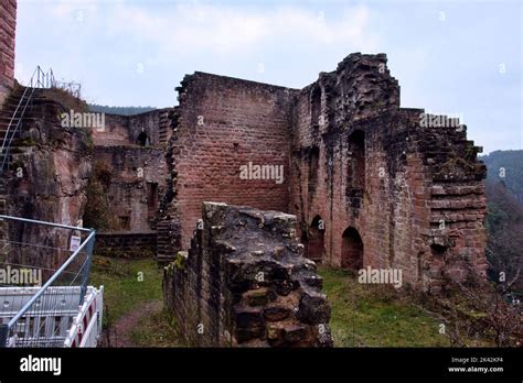 Frankenstein Germany December 26 2020 Crumbling Walls In The