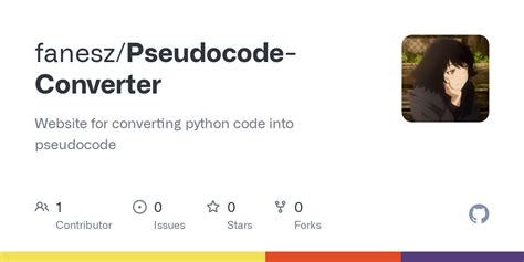 Github Faneszpseudocode Converter Website For Converting Python