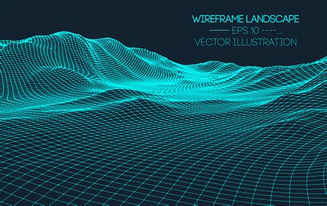 3d 와이어프레임 지형 광각 Eps10 벡터 발견에 대한 스톡 벡터 아트 및 기타 이미지 발견 질감 3차원 형태 Istock