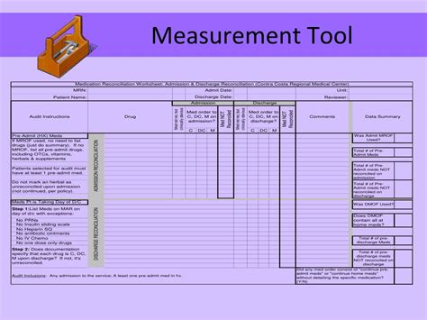 Ppt Medication Reconciliation Global Trigger Tool Dsrip Powerpoint Presentation Id 1911195