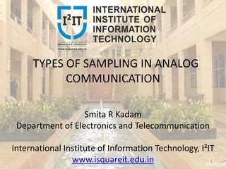 Types Of Sampling In Analog Communication PPTX