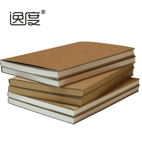 方格笔记本子文具创意复古日记本牛皮纸办公素描本大号空白手绘本a5韩国小清新简约大学生读书记事本定制logo 虎窝淘