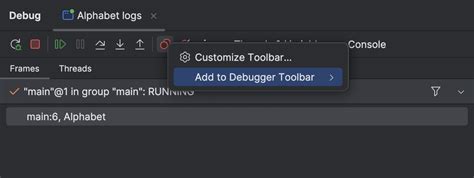 Debug（调试）工具窗口 Intellij Idea 文档