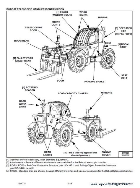 Bobcat Telescopic Handler TL470 X TL470 X HF Manual