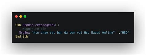 Vba Excel Bài 16 Sử Dụng Msgbox Trong Excel Vba Hkt Soft