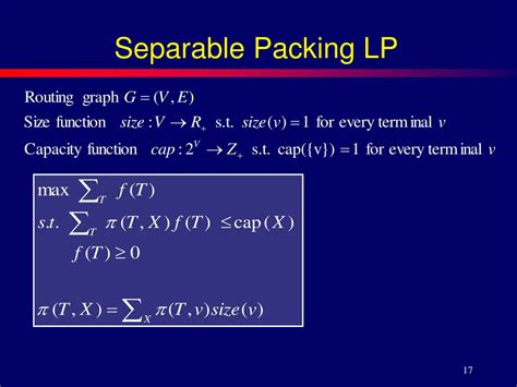 Ppt Practical Approximation Algorithms For Separable Packing Lps