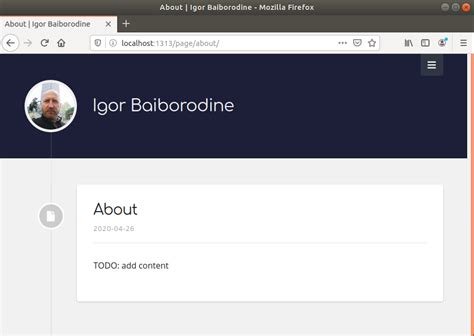 Start Blogging With Hugo Github And Netlify Igor Baiborodine
