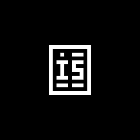 Is Initial Logo With Square Rectangular Shape Style 11487724 Vector Art At Vecteezy