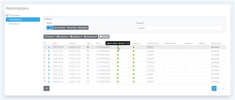 Checking The Status Of The Lens Workstation Agent