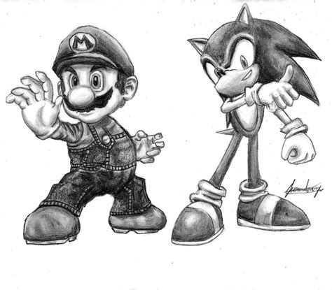 Mario Y Sonic By Juannando12 On Deviantart