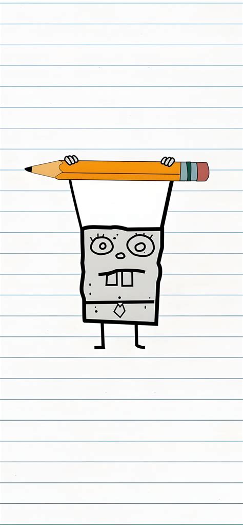 Hand Drawn Spongebob Notebook Wallpapers Weird Wallpapers