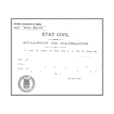 Modelo Certificado De Nacimiento