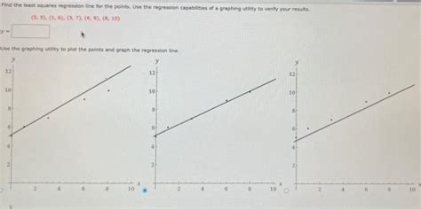 Solved Find The Ieast Squares Regression Line For The Chegg Com