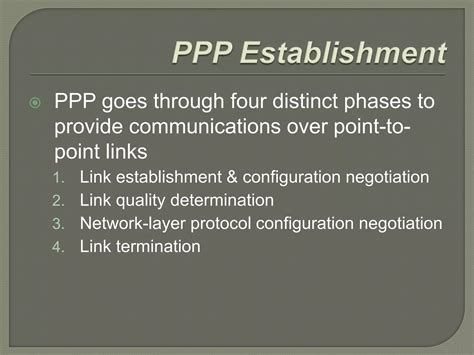 Ppp Point To Point Protocol Pptx
