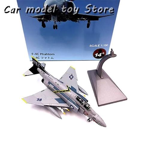 ダイキャスト 1 100スケール Usaf 63戦隊 F 4 F4 F4b ファントム ストライク ファイター コレクション用金属飛行機 おダート産 Car Model Toy Store