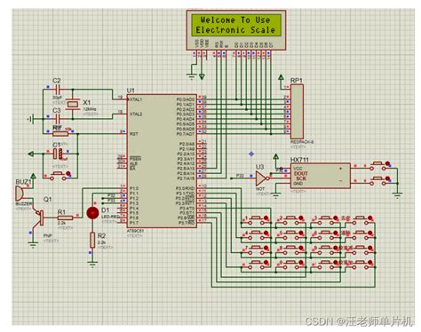 汪老师分享 基于51单片机的便携式电子秤设计51单片机protues论文电子秤 Csdn博客 汪老师分享 基于51单片机的便携式电子秤设计51单片机protues论文电子秤 Csdn博客