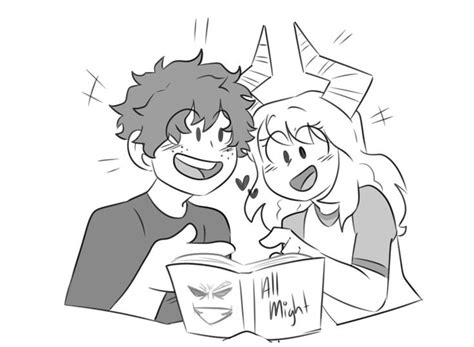 An Image Of Two People Reading A Book