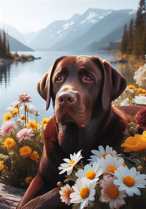 Chocolate Labrador Best Of Breed Dcr Spring Garden Flag