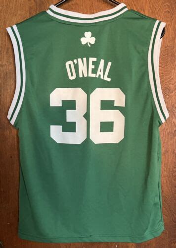 Nba Adidas Boston Celtics Shaquille Oneal Jersey 36 Youth Sz L Shaq