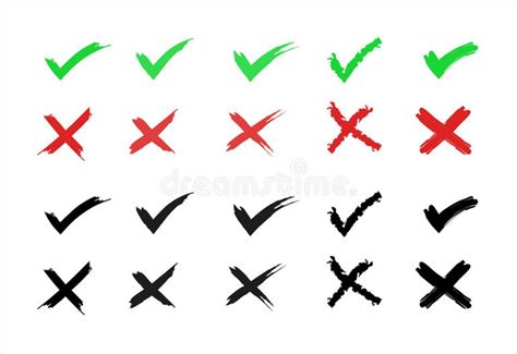 check mark icon button set check box icon stock vector illustration