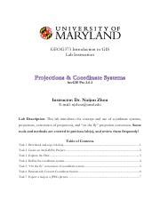 Exploring GIS Concepts Projections And Coordinates Course Hero