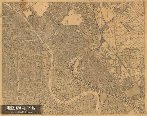 1947年天津市城市图 13幅 地图114网