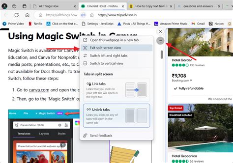 How To Split Screen In Microsoft Edge