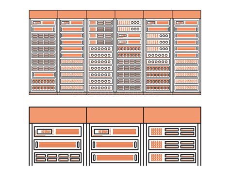 Server Room And Data Center Stock Vector Illustration Of Internet Networking 86575050