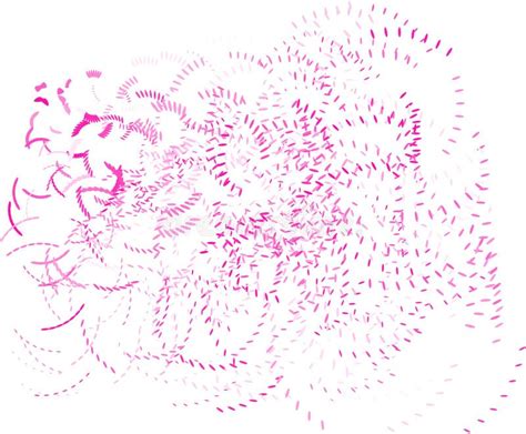 Abstract Colored Motion Particle Or Random Shape Pattern Messy Design Details And Effect