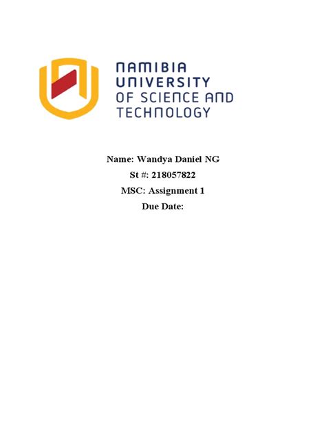Msc Assignment 1 Pdf Physical Chemistry Chemistry