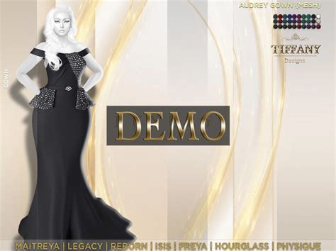 Second Life Marketplace Td Audrey Gown {mesh} Demo
