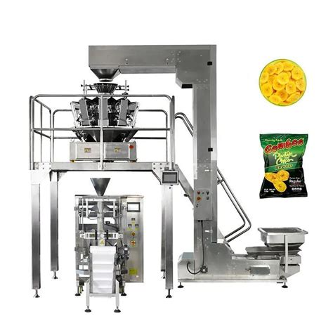 Fully Automatic Weighing Potato Chips Popcorn Snacks Vertical Packaging