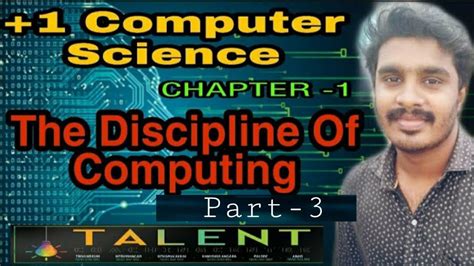 Plus One 1 Computer Science Chapter 1 The Discipline Of Computing