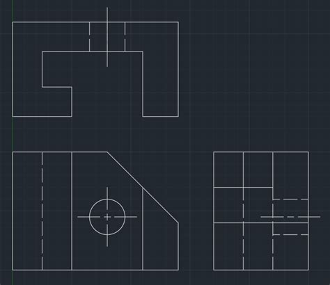 Solved Complete The Following Missing Views For Each Ortho Drawing