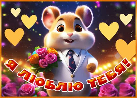 Шикарная и роскошная гиф открытка Я люблю тебя Скачать бесплатно на