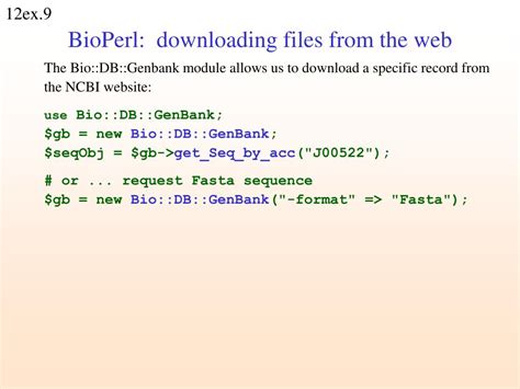 Ppt Bioperl Powerpoint Presentation Free Download Id3668113