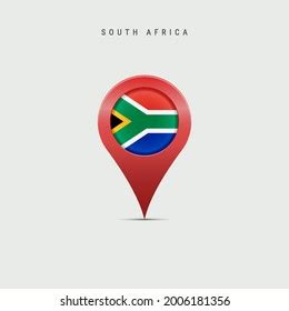 Teardrop Map Marker Flag South Africa Stock Vector Royalty Free Shutterstock