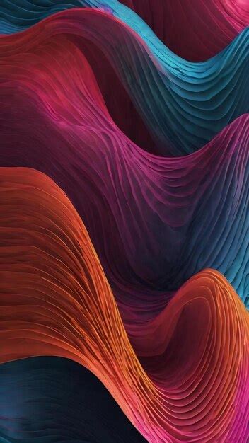 Premium Photo Abstract Wave Wireframe Element Background Stylized Line Art Wavy Pattern Curved