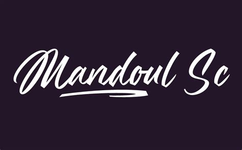 Mandoul Script Font Font Tr