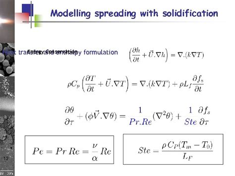 Modelling Transport Phenomena During Spreading And Solidification Of