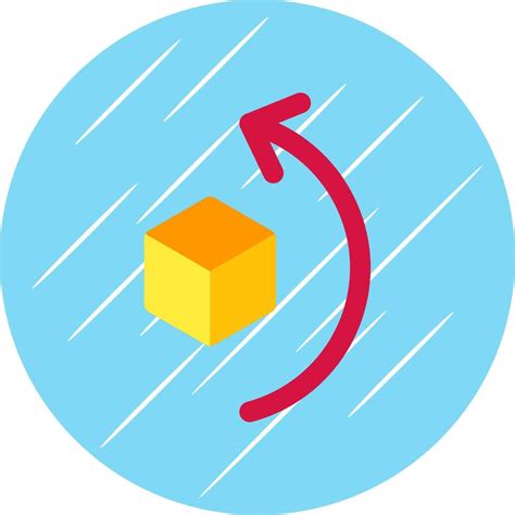 Rotate Left Flat Blue Circle Icon 41868532 Vector Art At Vecteezy