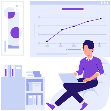 Logarithmic Axis Chart Graph Statistic Business Infographic Icon